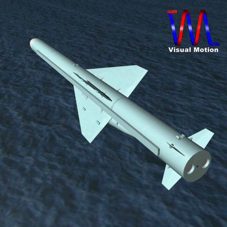Iranian Qader Cruise Missile 3D Model - FlatPyramid