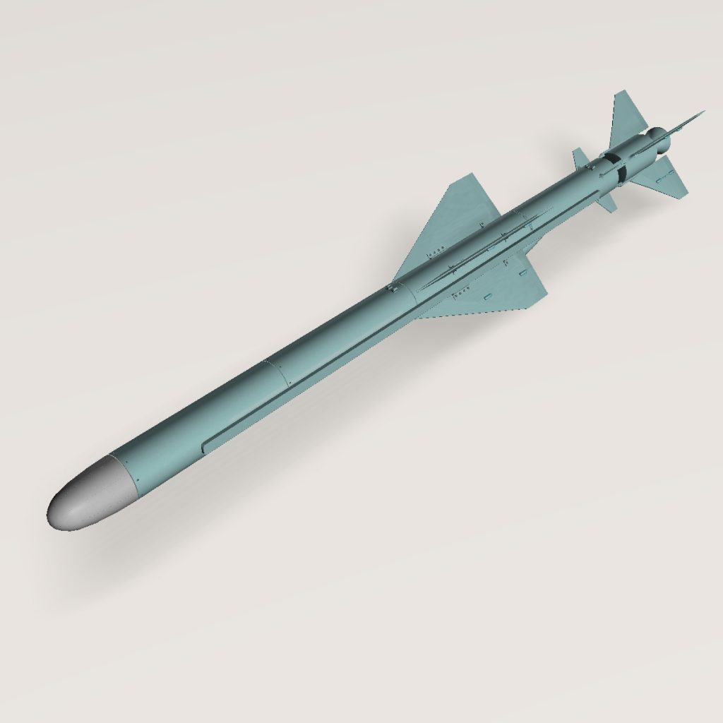 Iranian Qader Cruise Missile 3D Model - FlatPyramid