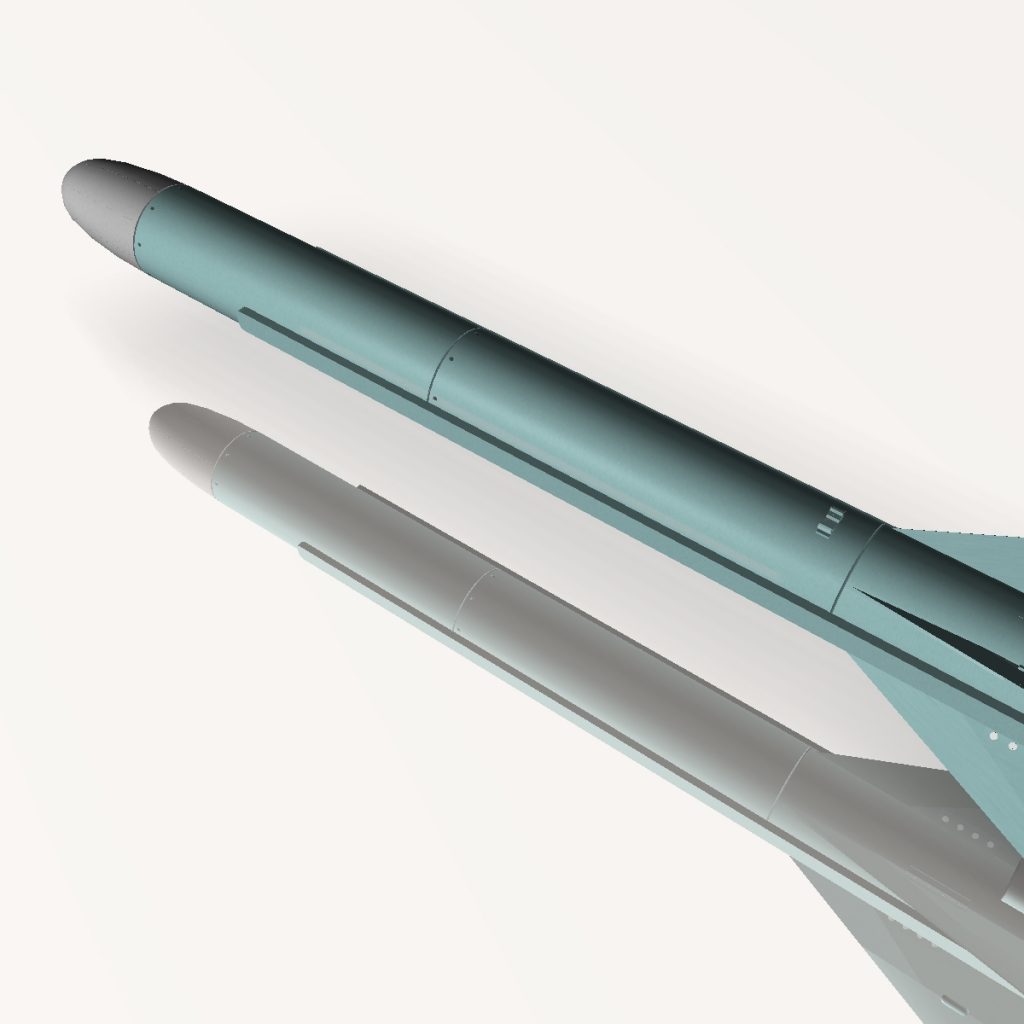 Iranian Qader Cruise Missile 3D Model - FlatPyramid