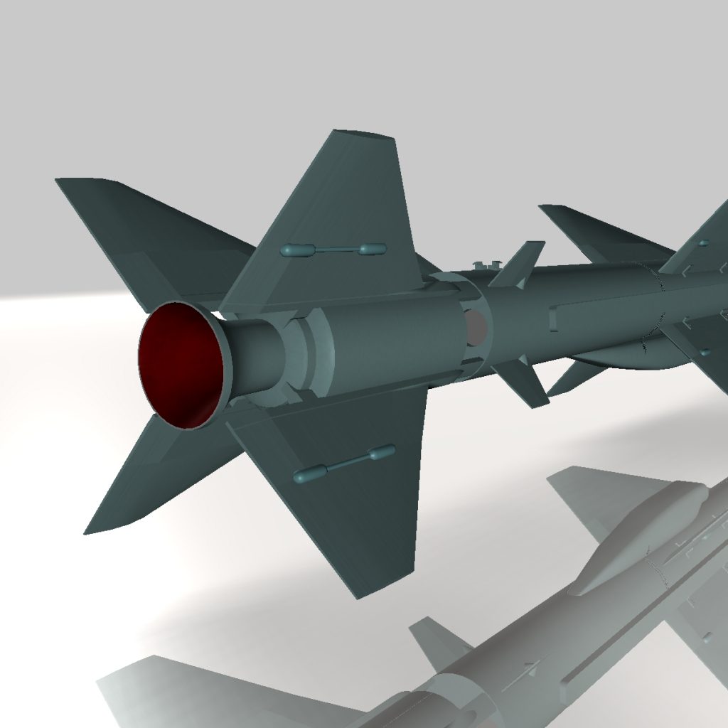 Iranian Qader Cruise Missile 3D Model - FlatPyramid