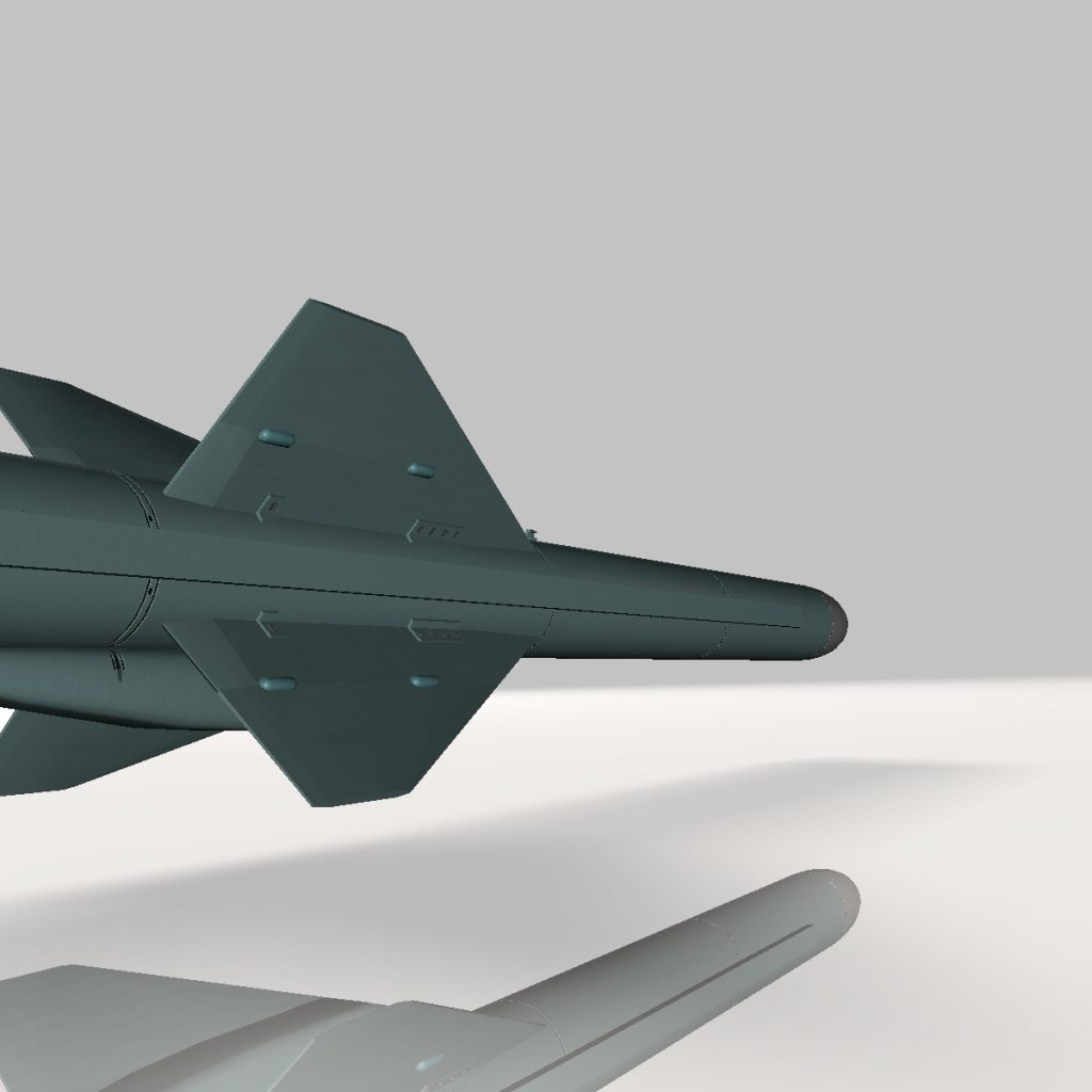 Iranian Qader Cruise Missile 3D Model - FlatPyramid