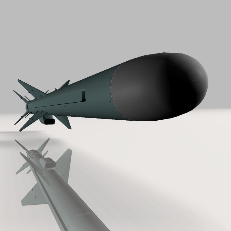 Iranian Qader Cruise Missile 3D Model - FlatPyramid