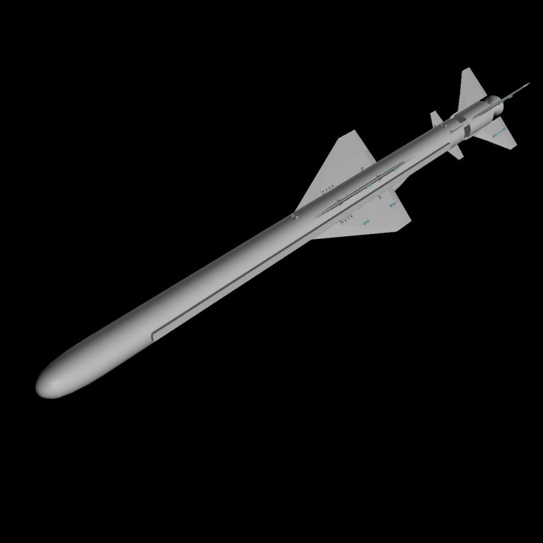 Iranian Qader Cruise Missile 3D Model - FlatPyramid