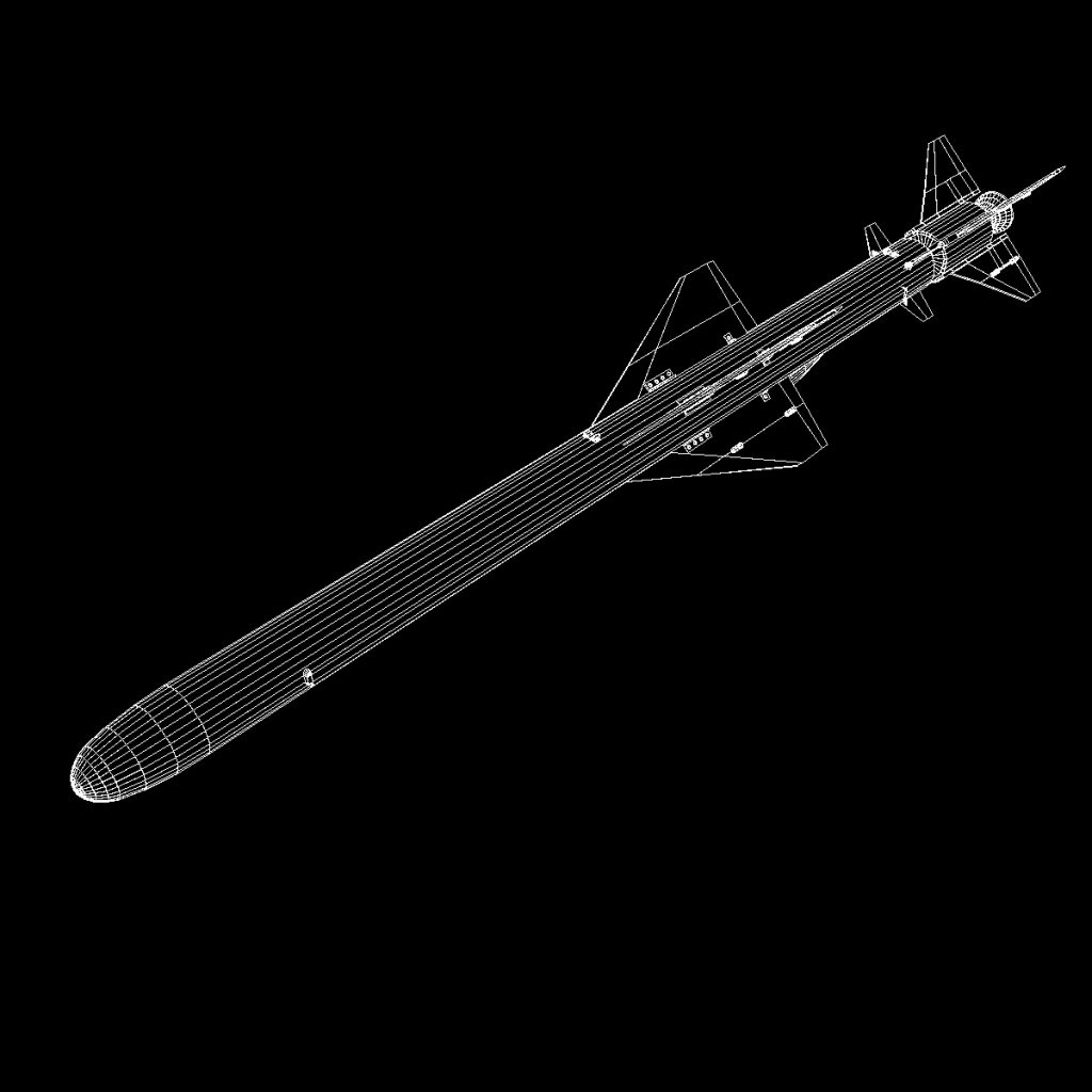 Iranian Qader Cruise Missile 3D Model - FlatPyramid
