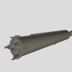 Iranian Simorgh Missile Concept 1 3D Model - FlatPyramid