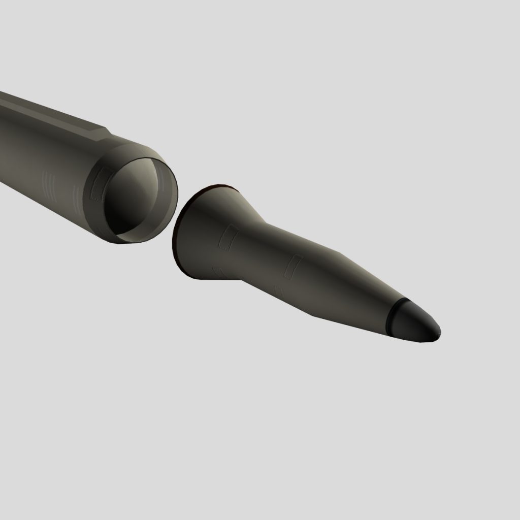 Iranian Simorgh Missile Concept 1 3D Model - FlatPyramid