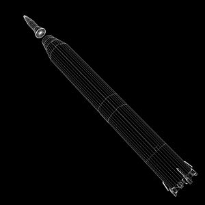 Iranian Simorgh Missile Concept 1 3D Model - FlatPyramid