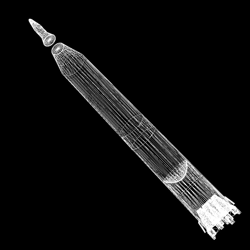 Iranian Simorgh Missile Concept 1 3D Model - FlatPyramid