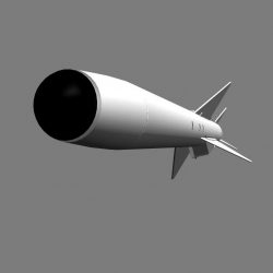 Japanese ASM-2 Missile 3D Model - FlatPyramid