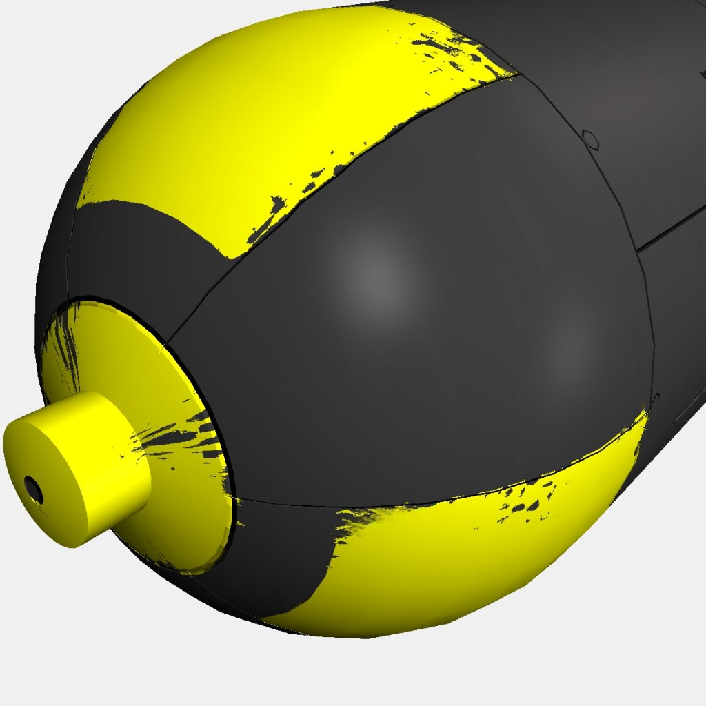 Nuclear schemed bomb 3D Model - FlatPyramid