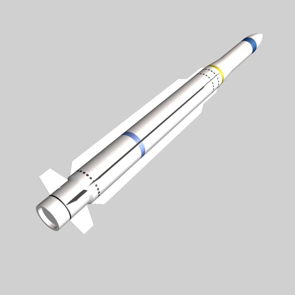 RIM-162 ESSM Missile 3D Model - FlatPyramid