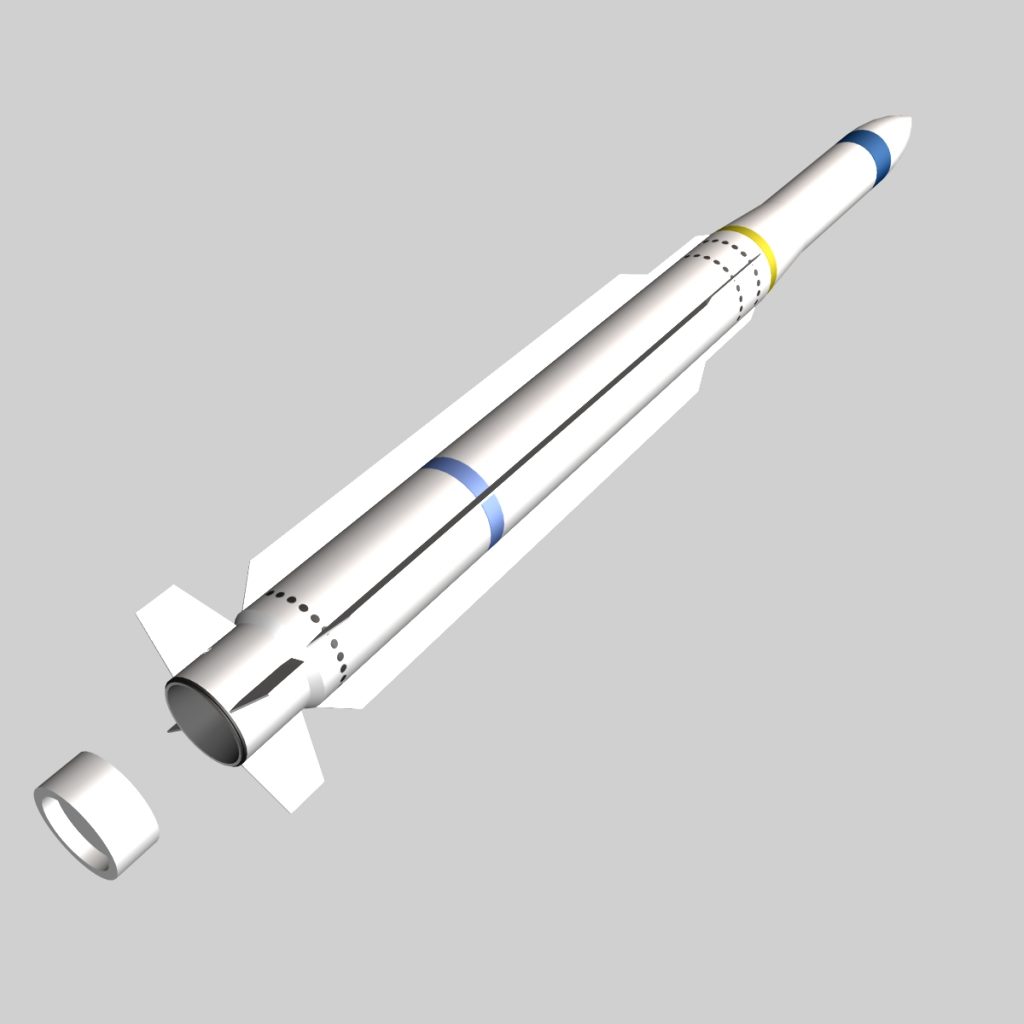 RIM-162 ESSM Missile 3D Model - FlatPyramid