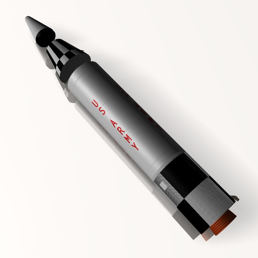 US Army Jupiter Missile 3D Model - FlatPyramid