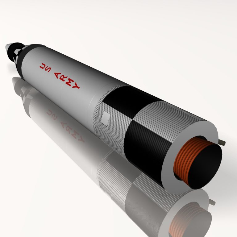 US Army Jupiter Missile 3D Model - FlatPyramid