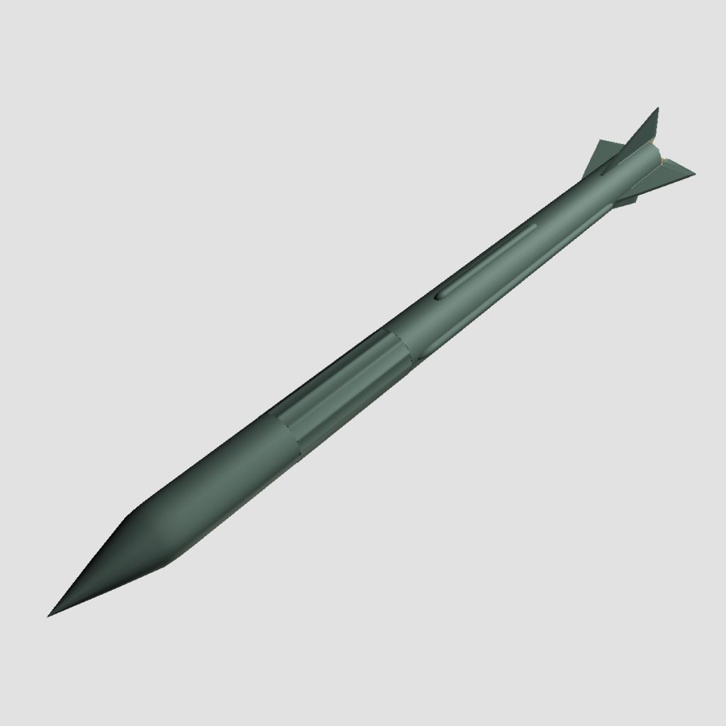US MGM-5 Corporal Missile 3D Model - FlatPyramid