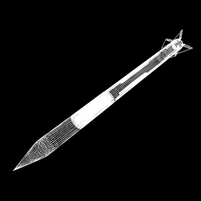 US MGM-5 Corporal Missile 3D Model - FlatPyramid