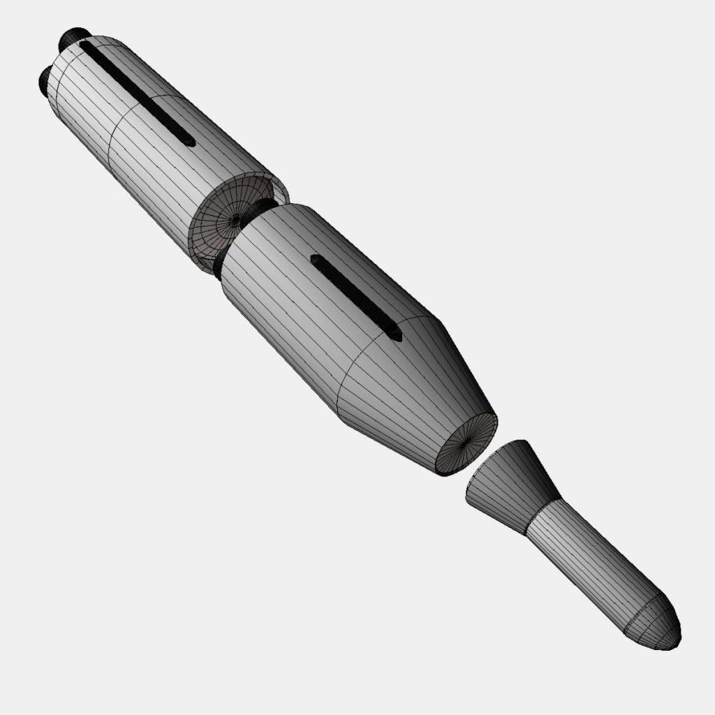 US Navy Polaris A2 Ballistic Missile 3D Model - FlatPyramid