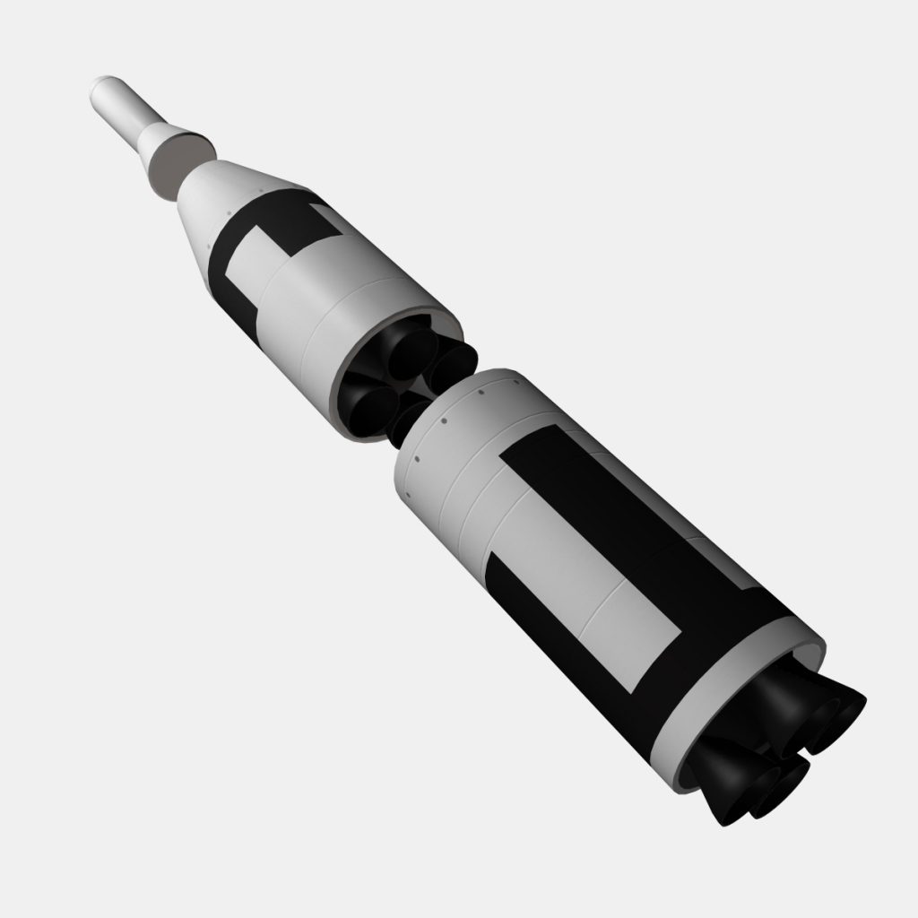 US Navy UGM-27 Polaris A1 Ballistic Missile 3D Model - FlatPyramid