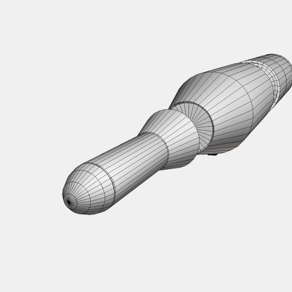 US Navy UGM-27 Polaris A1 Ballistic Missile 3D Model - FlatPyramid