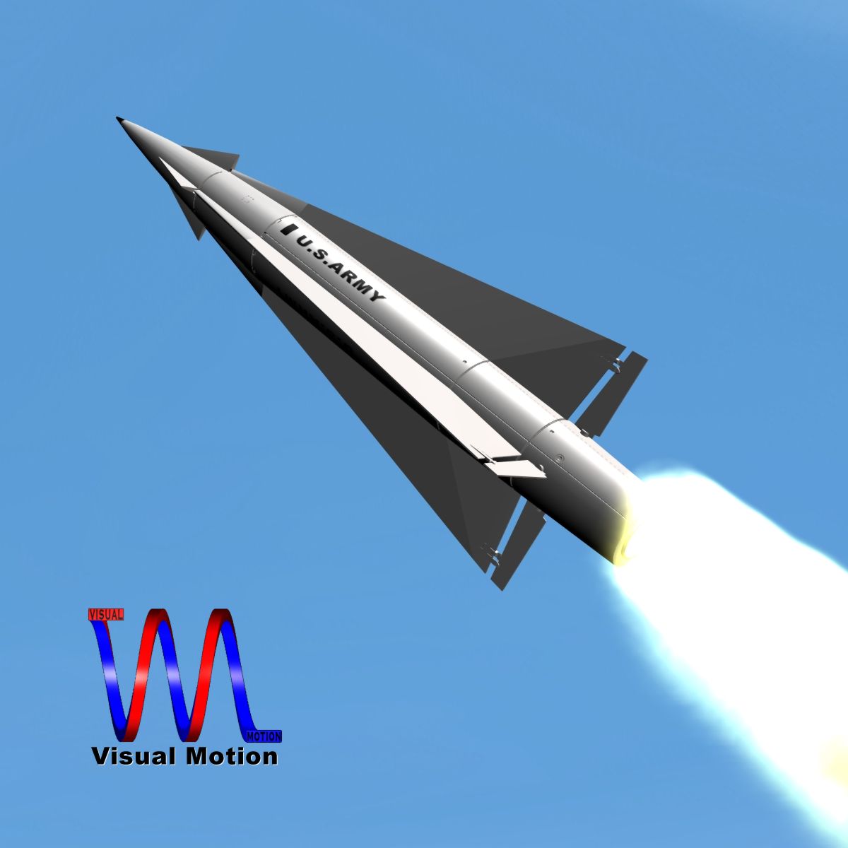 US Nike Hercules Missile 3D Model - FlatPyramid