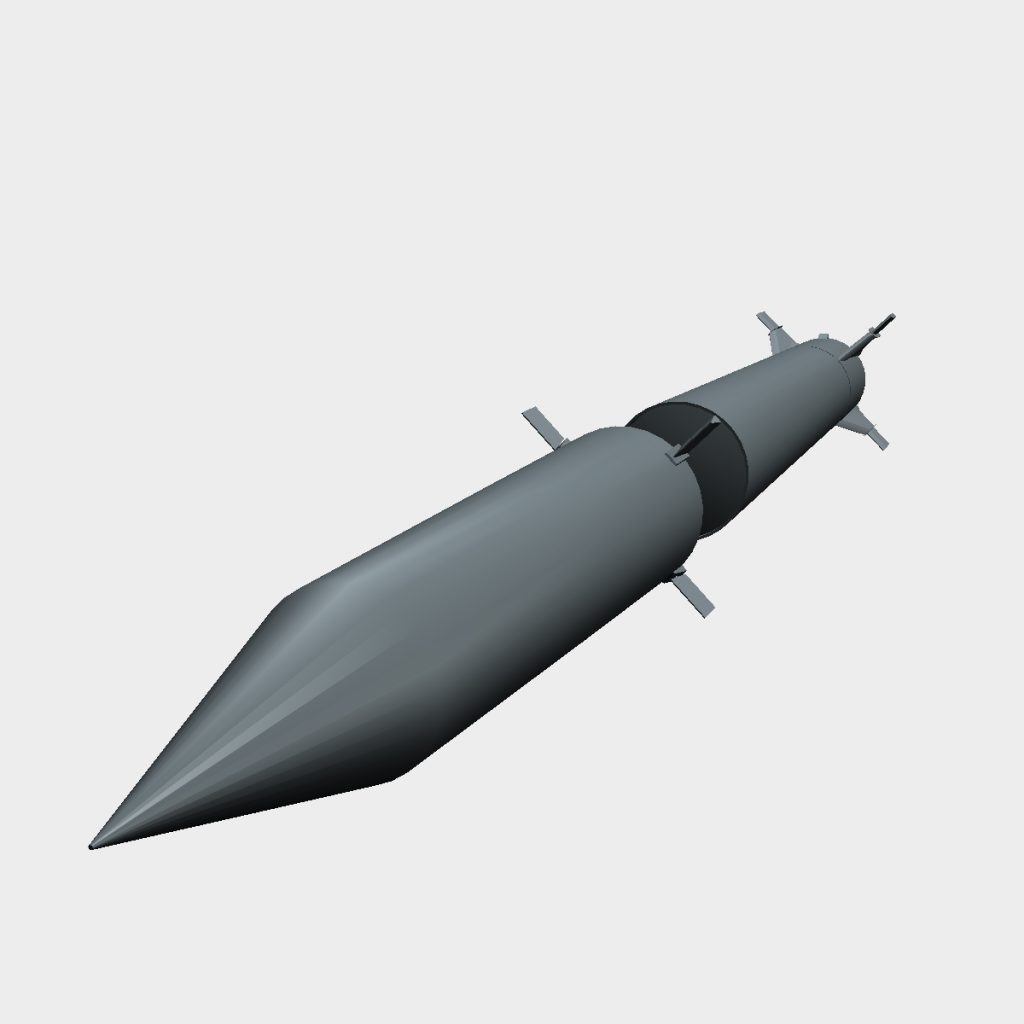 US PGM-11 Redstone Missile 3D Model - FlatPyramid
