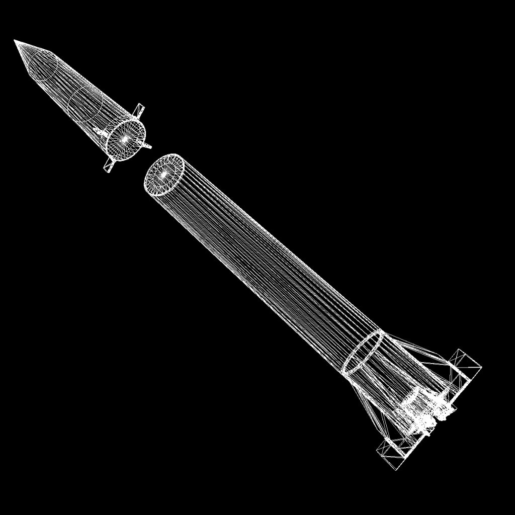 US PGM-11 Redstone Missile 3D Model - FlatPyramid