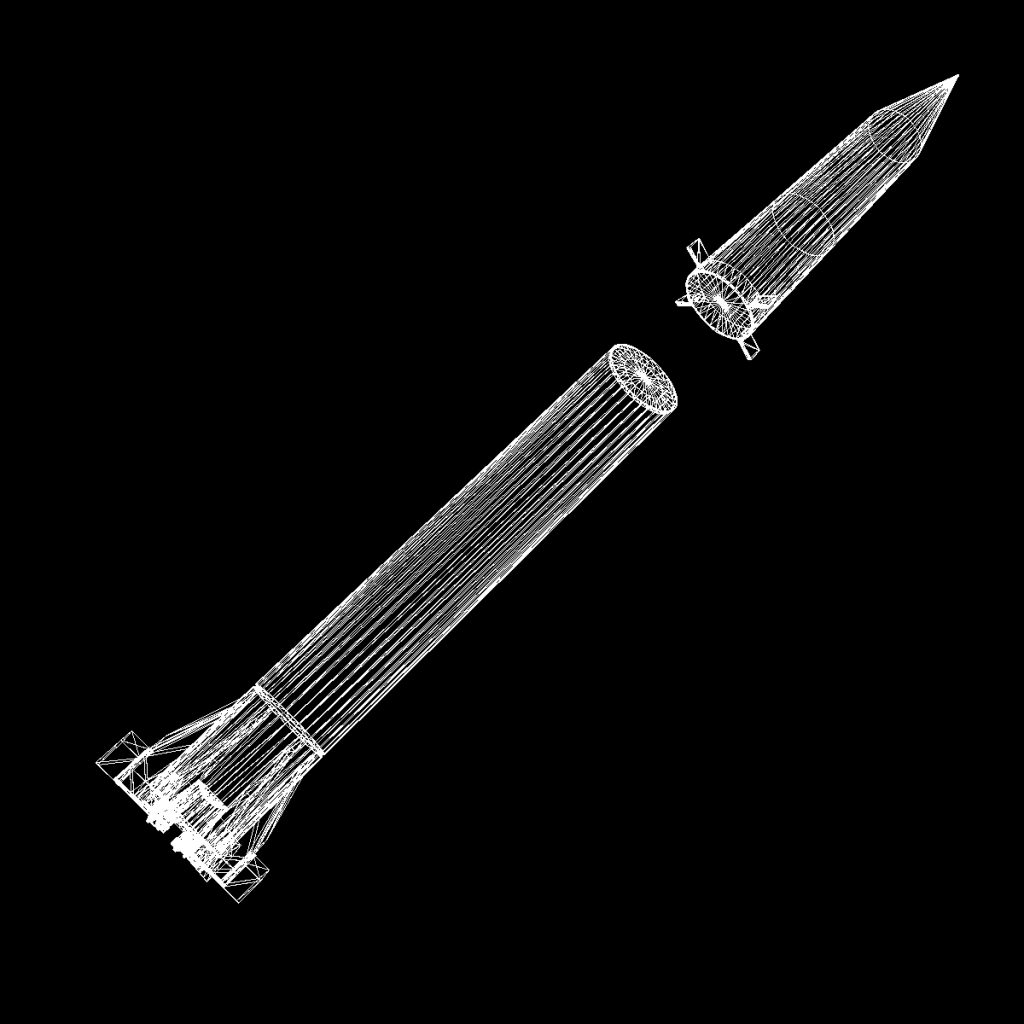 US PGM-11 Redstone Missile 3D Model - FlatPyramid