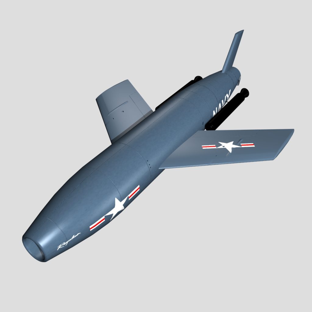 US SSM-N-8 Regulus I Cruise Missile 3D Model - FlatPyramid