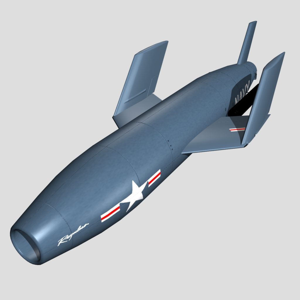 US SSM-N-8 Regulus I Cruise Missile 3D Model - FlatPyramid