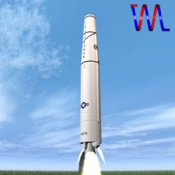 US Thor IRBM Missile 3D Model - FlatPyramid