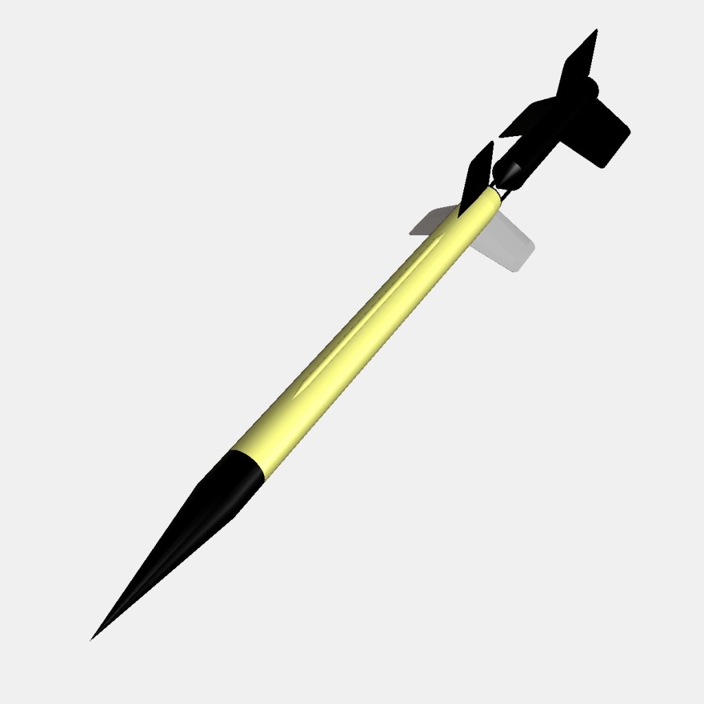 US WAC Corporal Rocket 3D Model - FlatPyramid