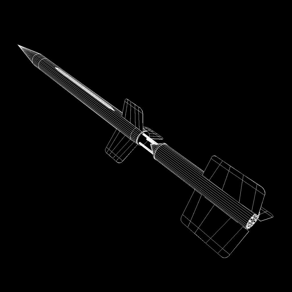 US WAC Corporal Rocket 3D Model - FlatPyramid