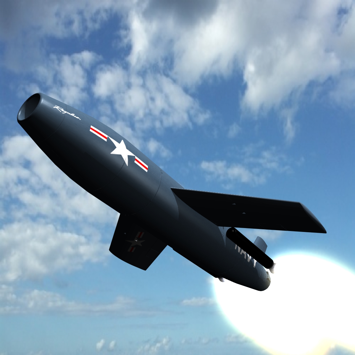 US SSM-N-8 Regulus I Cruise Missile 3D Model – Buy US SSM-N-8 Regulus I ...