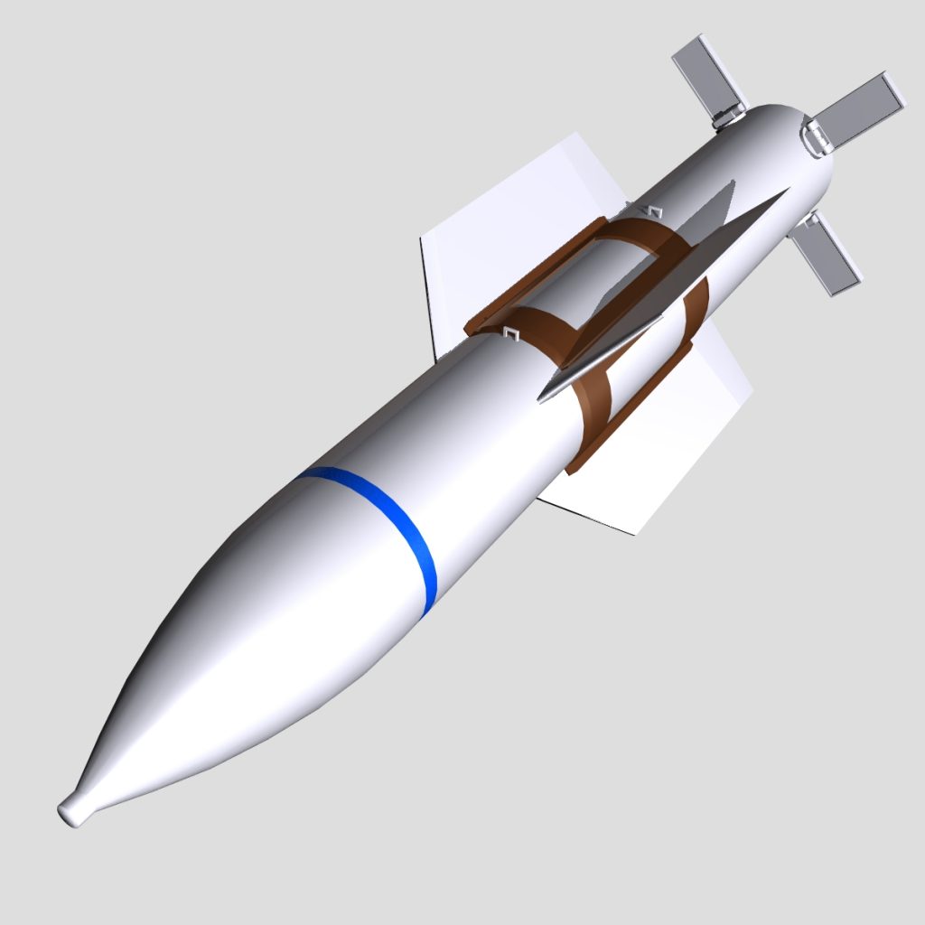 USAF GBU-57 Bomb 3D Model - FlatPyramid
