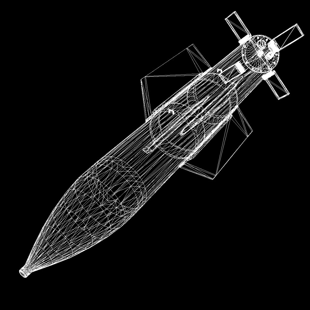 USAF GBU-57 Bomb 3D Model - FlatPyramid