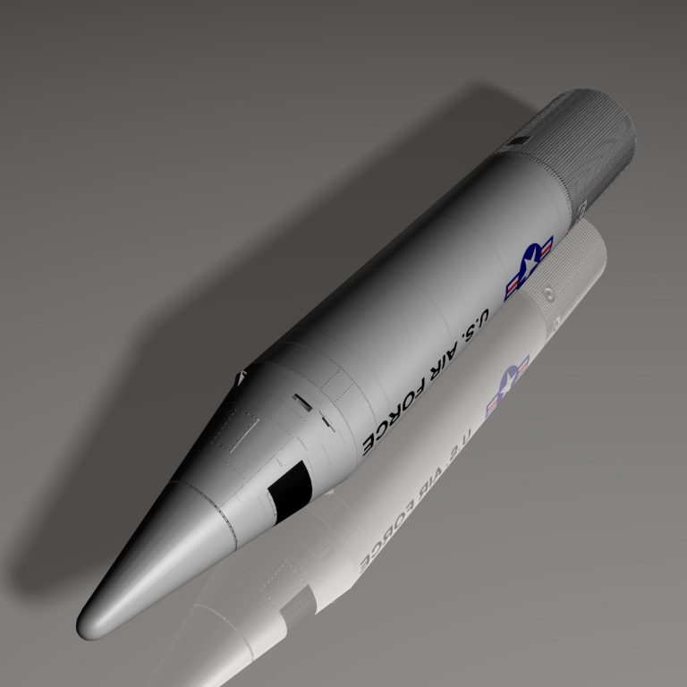 USAF Jupiter Missile 3D Model - FlatPyramid